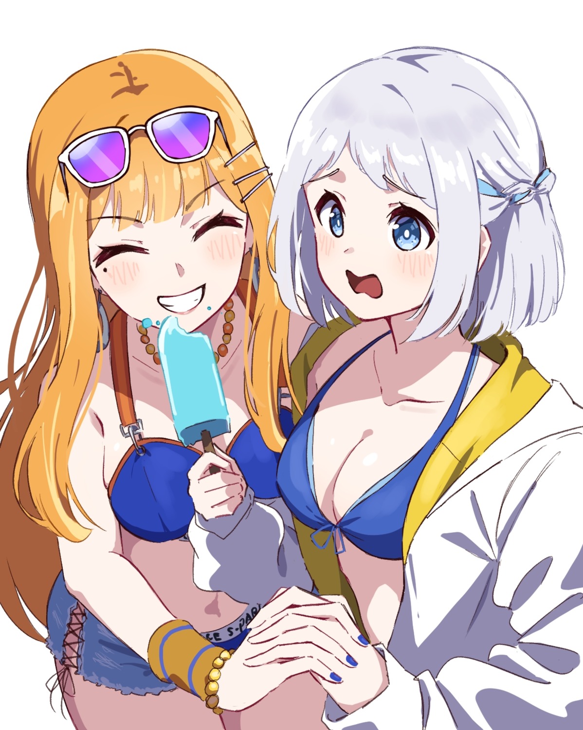 hyoe (hachiechi) gakuen idolm@ster the idolm@ster katsuragi lilja shiun sumika bikini bikini top ...